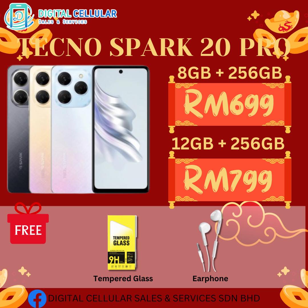 Techno Spark 20 Pro - Digital Cellular